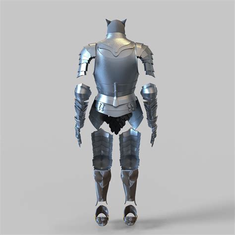 Blaidd Elden Ring Full Body Wearable Armor With Mask And Sword 3d Model