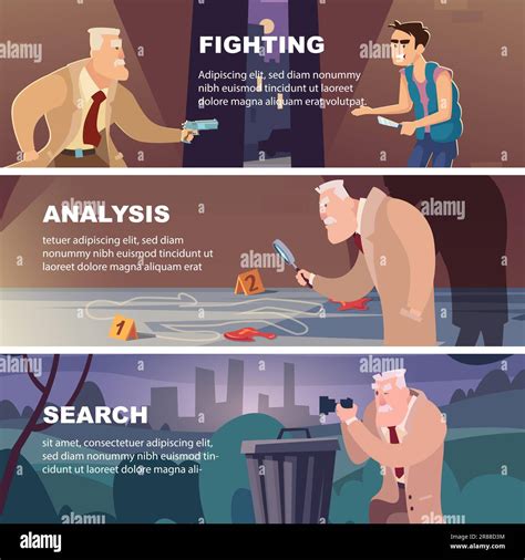 Detective Agency Print Banners With Working Detective Analysis