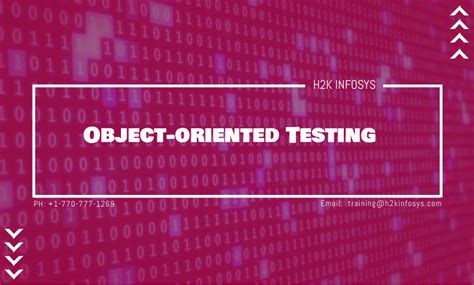Object Oriented Testing H2k Infosys Blog