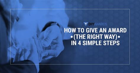 4 Steps To Giving Awards At An Award Ceremony