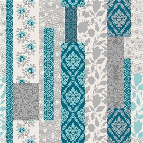 الگوی بدون درز با شاخه ها قابل استفاده بر روی کاغذ بسته بندی پارچه پس زمینه برای تصاویر مختلف و