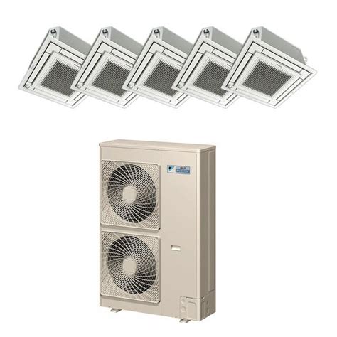 Ceiling Cassette Mini Split Heat Pump System Shelly Lighting