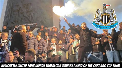 Crazy Scenes Newcastle United Fans Trafalgar Square Takeover Vlog