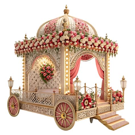Vibrant 3d Wedding Palki Design For A Grand Celebration Wedding Palki