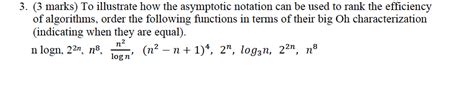 Solved Marks To Illustrate How The Asymptotic Chegg