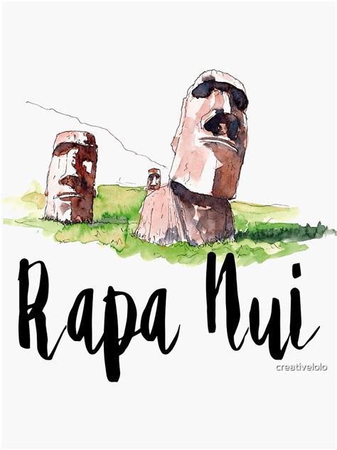 Rapa Nui Sticker By Creativelolo Redbubble