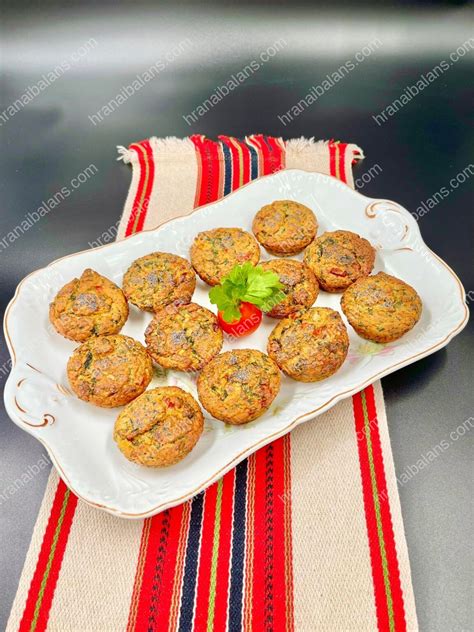 Спаначени солени кексчета с печена чушка 6 БПВМ Храна и Баланс