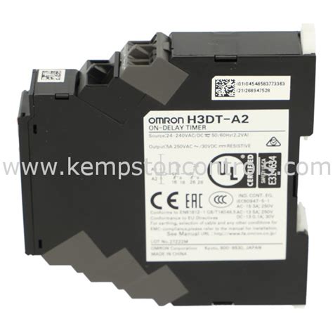 Omron H3dt A2 Ac Dc24 240 Omron Timer Din Rail Mounting 17 5mm On Delay