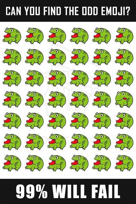 Find The Odd Emoji Out Spot The Difference Emoji Emoji Puzzles Artofit