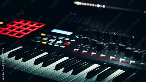Audio Studio Midi Controller Stock Foto Adobe Stock