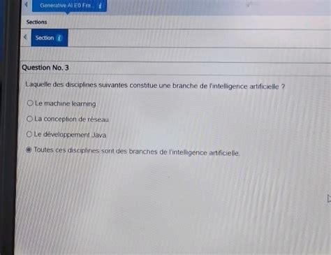 Generative Al E Fre Sections Section I StudyX