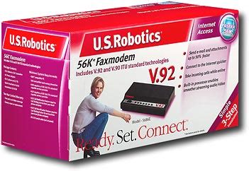 Best Buy U S Robotics 56K V 92 External Data Fax Modem USR5686E