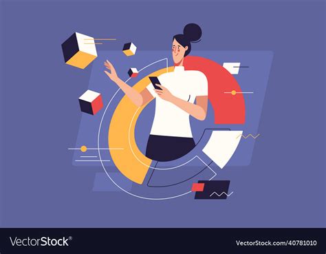 On The Subject Of Data Royalty Free Vector Image