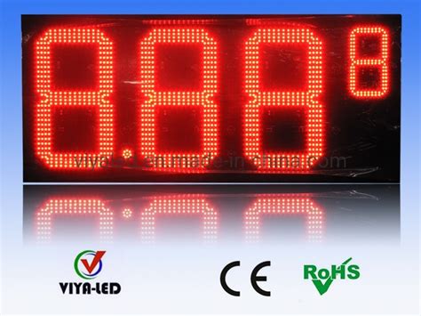20 Waterproof 7 Segment Led Digit Display Panel Led Price Display