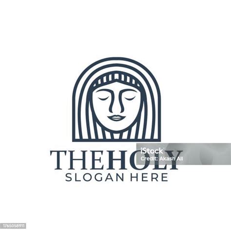 Goddess Lineart Vektor Vorlage Logo Design Stock Vektor Art Und Mehr