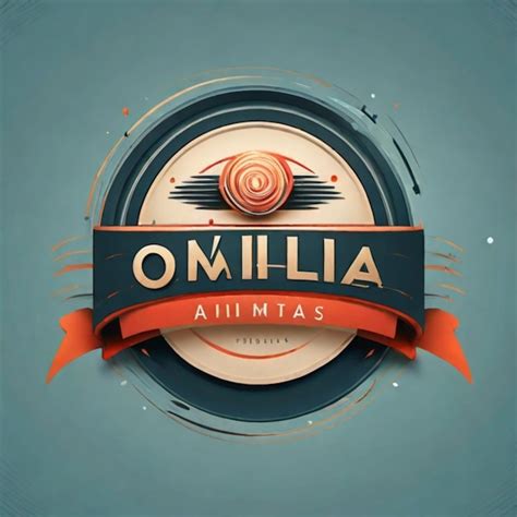 Premium Photo Design A D Logo Featuring Concentric Rings Rotating