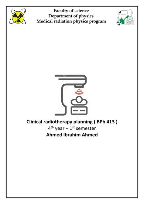 Solution Clinical Radiotherapy Planning Linac Studypool