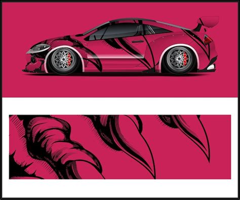 Premium Vector Racing Car Decal Wrap Vector Designs Sport Car Wrap Design