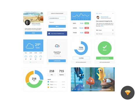 Clean UI Kit For Sketch Freebiesbug