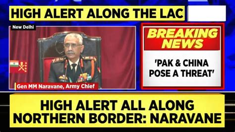 Watch Indian Army Chief Gen Mm Naravane Holds Annual Press Conference