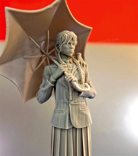 Wednesday Addams Stl File 3d Printing Digital Stl File Tv Character 00
