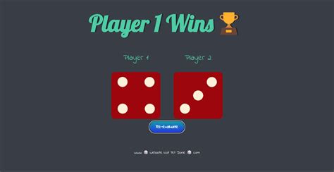 GitHub Exager DiceeGame A Simple Player Javascript Game Where Player With Higher Roll Of