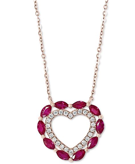 Effy Collection Effy® Ruby 78 Ct Tw And Diamond 16 Ct Tw