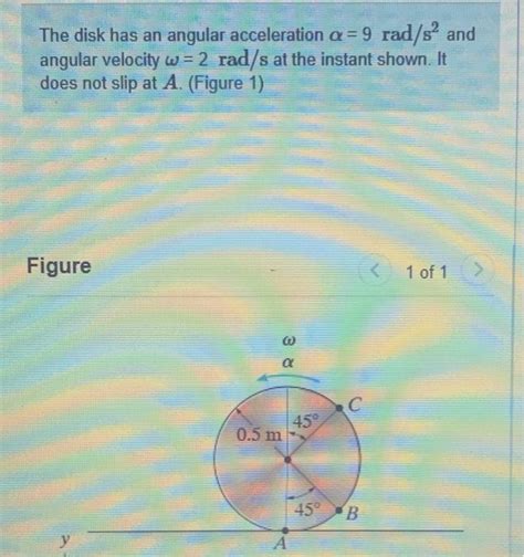 solved the disk has an angular acceleration a 9 rad s2 and