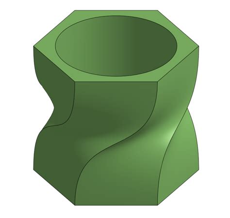 Hexagonal Vase By Rodrigo Oliveira Download Free Stl Model