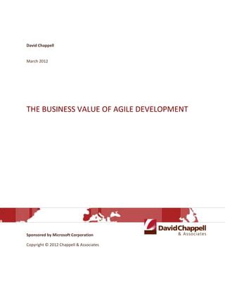 The Business Value Of Agile Development PDF
