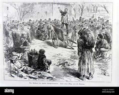 Politics Labour Movement Uprising Of The Ragpickers In Paris Wood