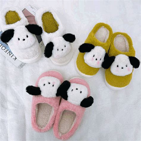당일발송3colors 강아지 털 슬리퍼 실내화 겨울 포근한 극세사 털실내화 키높이슬리퍼 통굽 쿠션 사무실 교실 거실화 친구 우정 커플 생일 선물 자취 홈웨어 에이블리
