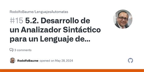 52 Desarrollo De Un Analizador Sintáctico Para Un Lenguaje De Programación Simple · Issue 15