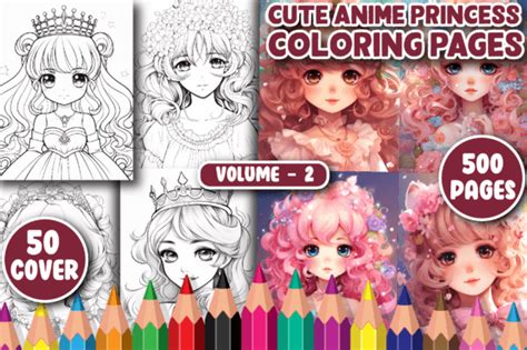 500 Cute Anime Princess Coloring Pages Graphic By Printable Crafts