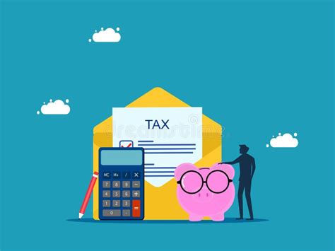Filing Tax Payments And Filling Out Tax Forms Businessman Calculates