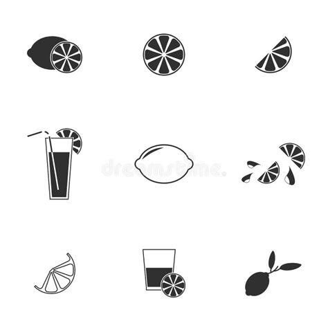 Vector Illustration On The Theme Lemon Stock Vector Illustration Of