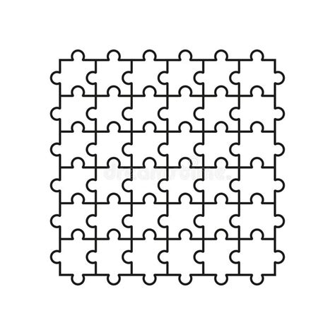 Puzzles Background In Abstract Style Jigsaw Puzzle Vector Illustration Stock Vector