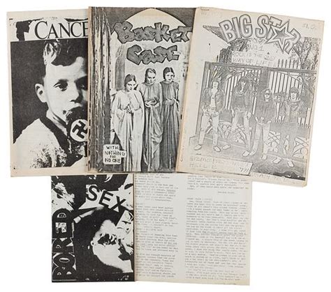 Four Punk Fanzines Circa 1970s Staple Bound Photocopies For Sale