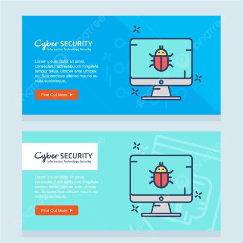Cyber Security Banner Design Vector قالب تحميل مجاني على ينغتري
