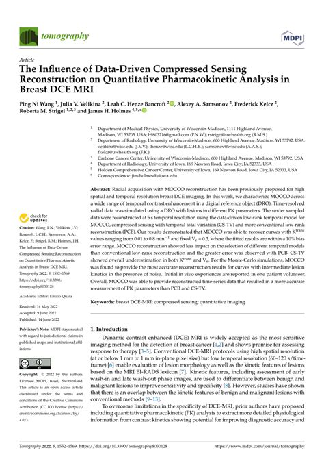 pdf the influence of data driven compressed sensing reconstruction on