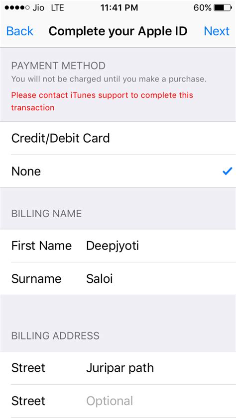 I Am Unable To Create My Apple Id In App Apple Community