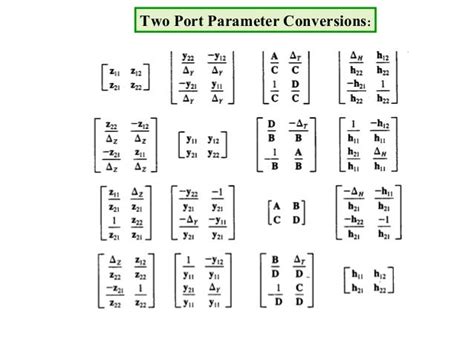 Two Port Networks