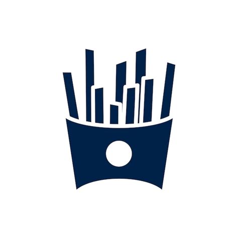 Premium Vector Fast Food French Fries Icon Illustration
