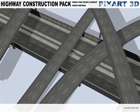 Highway Overpass 3d Model