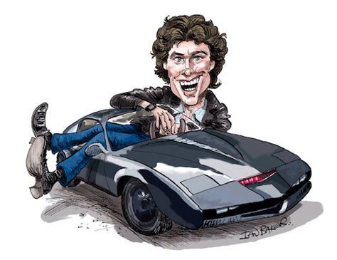 Knight Rider By Ian Baker Famous People Cartoon Toonpool