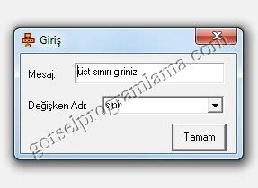Gorsel Programlama Bilişim Teknolojilerinin Temelleri dersi sınav