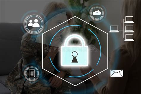 Digital Padlock Icon Cyber Security Network And Data Protection