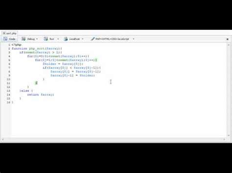 PHP Tutorial Rewriting The PHP Sort Function YouTube