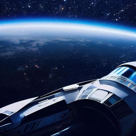 Premium Photo Earth Orbit View From Outside Space Station