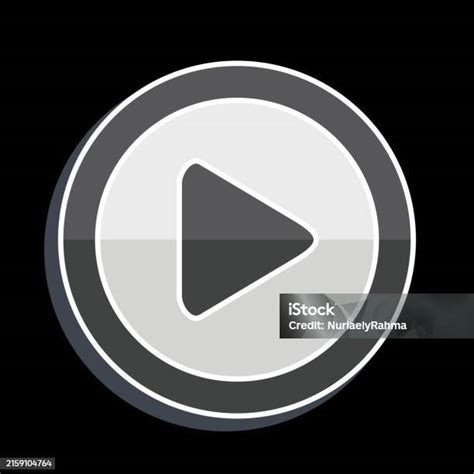 아이콘 재생 버튼 시네마 심볼과 관련이 있습니다 광택 스타일 심플한 디자인 일러스트레이션 3차원 형태에 대한 스톡 벡터 아트 및 기타 이미지 Istock